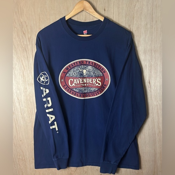 Hanes | Shirts | Cavenders Vs Ariat Logo Western Shirt Mens Size Xl ...